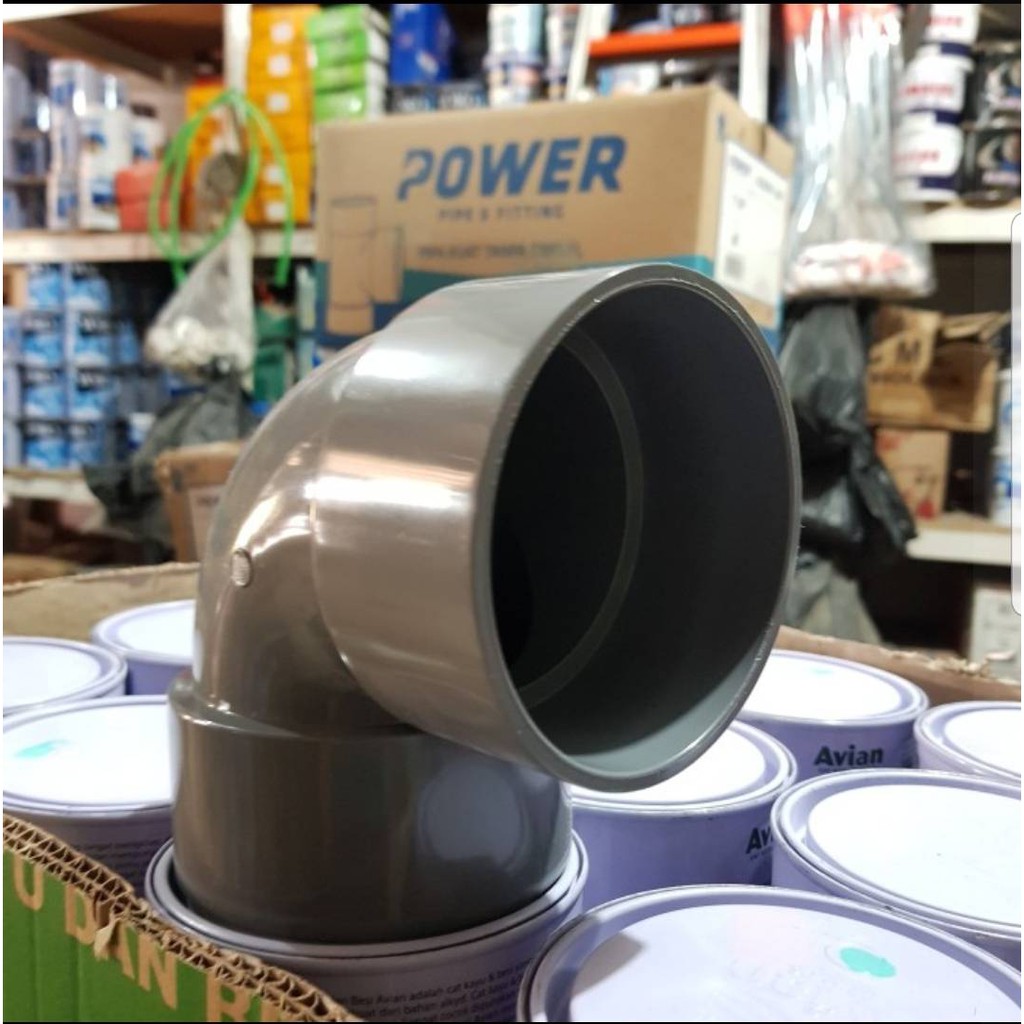 Jual Keni Knee 2 1/2" inch/3" /4" Sambungan Pipa Paralon Elbow POWER D/ Fitting Pralon 2.5" Inch ...