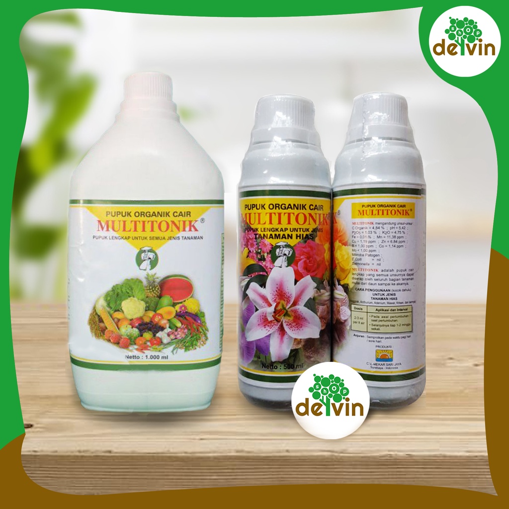 Jual Pupuk Organik Multitonik Daun, Bunga, Buah Original | Shopee Indonesia