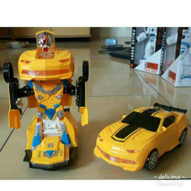 Jual MOBIL ROBOT 2IN1 BATTERY OPERATED | Shopee Indonesia