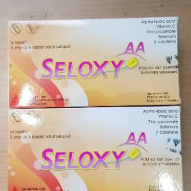 Jual SELOXY AA ANTIOKSIDAN And SKIN SUPPLEMENT 30 kaplet | Shopee Indonesia