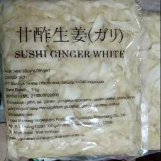 Jual Sushi Gary Pink/White | Sushi Ginger | Acar Jahe 1 Kg | Shopee ...