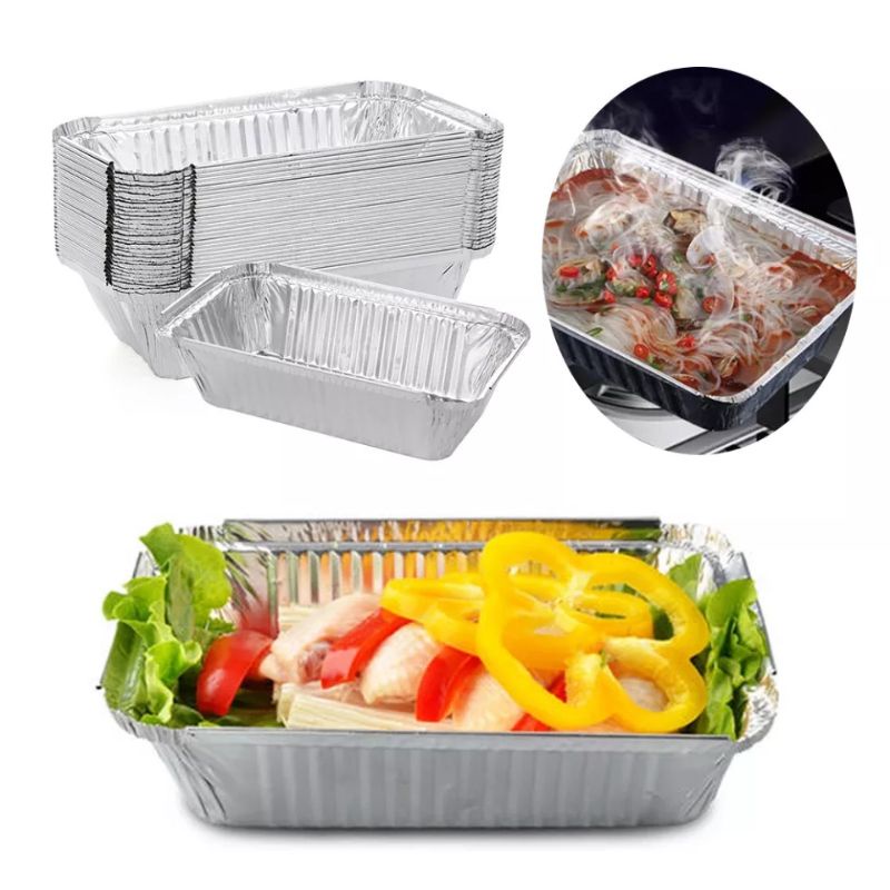 Jual Aluminium Tray Ox-250 wadah kotak aluminium foil (satuan) | Shopee Indonesia