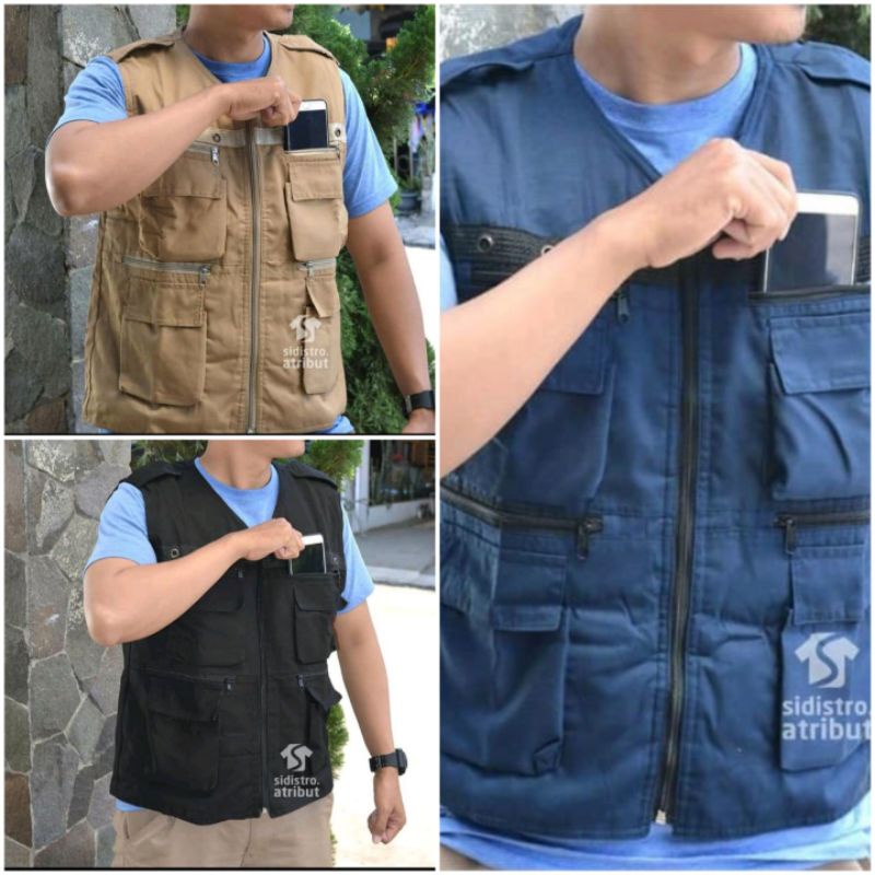 Jual Baju rompi lapangan // rompi outdoor // rompi relawan // rompi ...