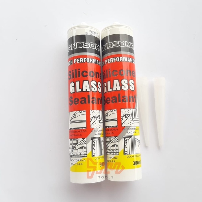 Jual Lem Kaca Lem Sealant Botol 300 ml (Warna Putih, Hitam, Clear ...