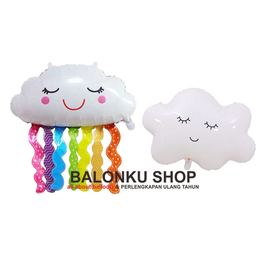 Jual Balon Foil Awan Pelangi / Balon Foil Cloud Rainbow | Shopee Indonesia