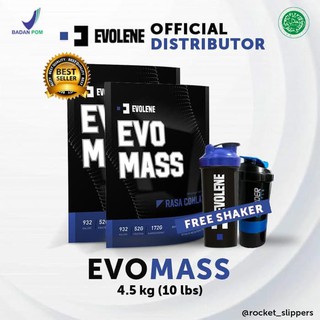 EVOMASS EVOLENE Evomas Evo Mass 4,5kg 10 lbs 4.5 kg Coklat Hazelnut ...