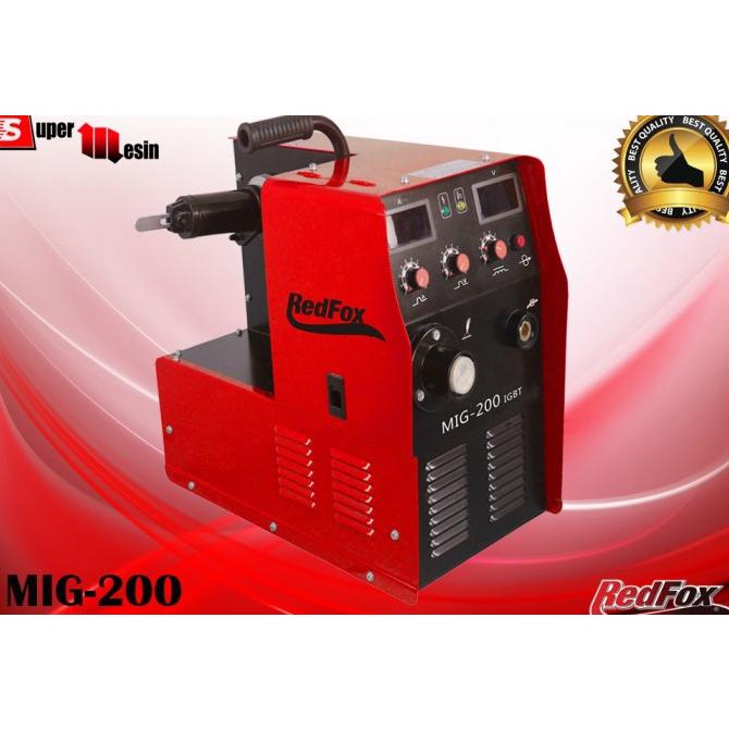 Jual Mesin Trafo Las Welding Inverter 3 Phase ''Redfox Mig-200 ...