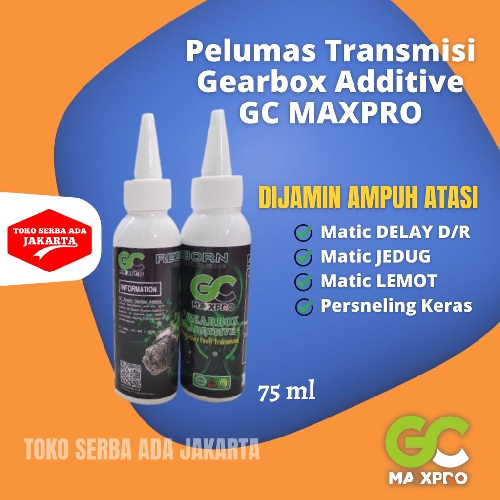 Jual Aditif Matic GC Maxpro Gearbox Additive 75ml Cairan Aditif Pelumas ...