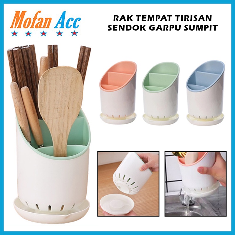 Jual Tempat Sendok Garpu Sumpit Dengan Tirisan / Wadah Penyimpanan ...