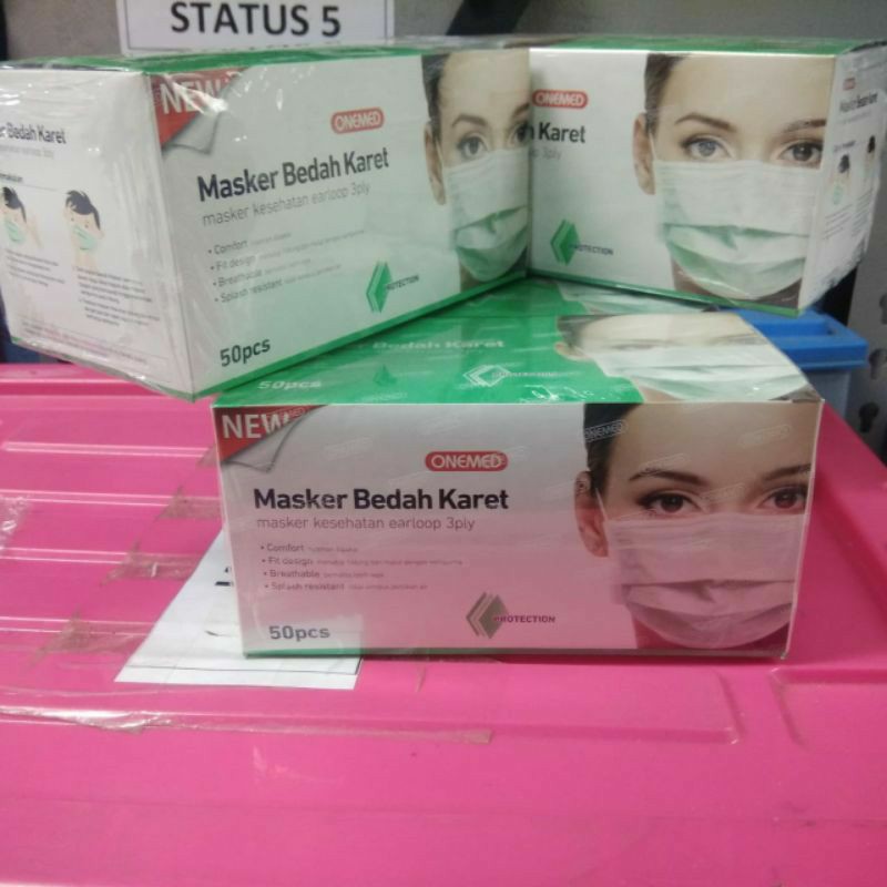 Jual MASKER ONEMED BEDAH AERLOOP 3 PLy MASKER KESEHATAN | Shopee Indonesia