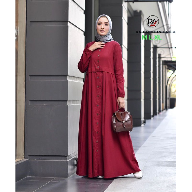 Jual Gamis muslim cantik New RA ll Gamis premium ll Gamis fashion ...