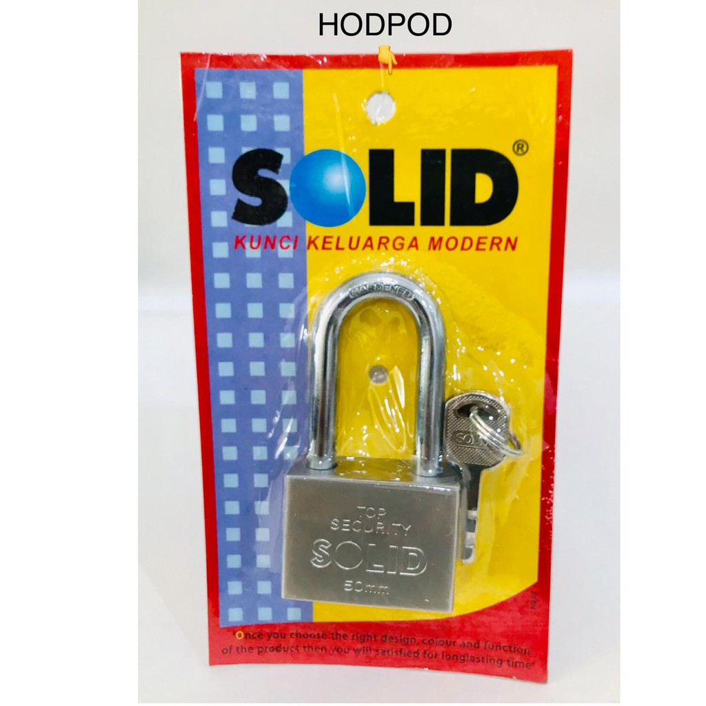 Jual Gembok SOLID BAJA 809 L 50MM Leher Panjang | Shopee Indonesia