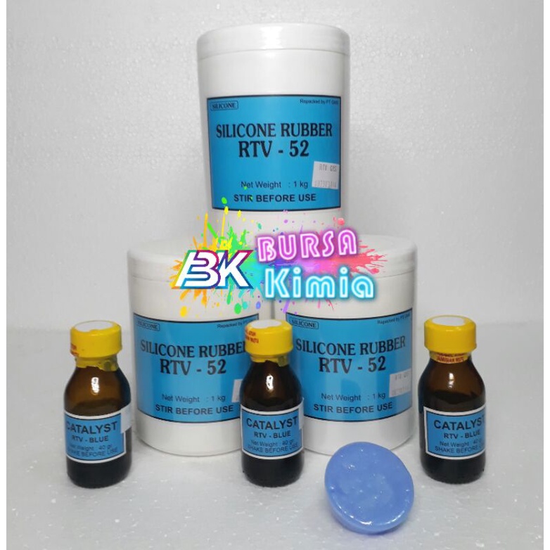 Jual Silicon Rubber RTV 52 + Catalyst Blue | Shopee Indonesia