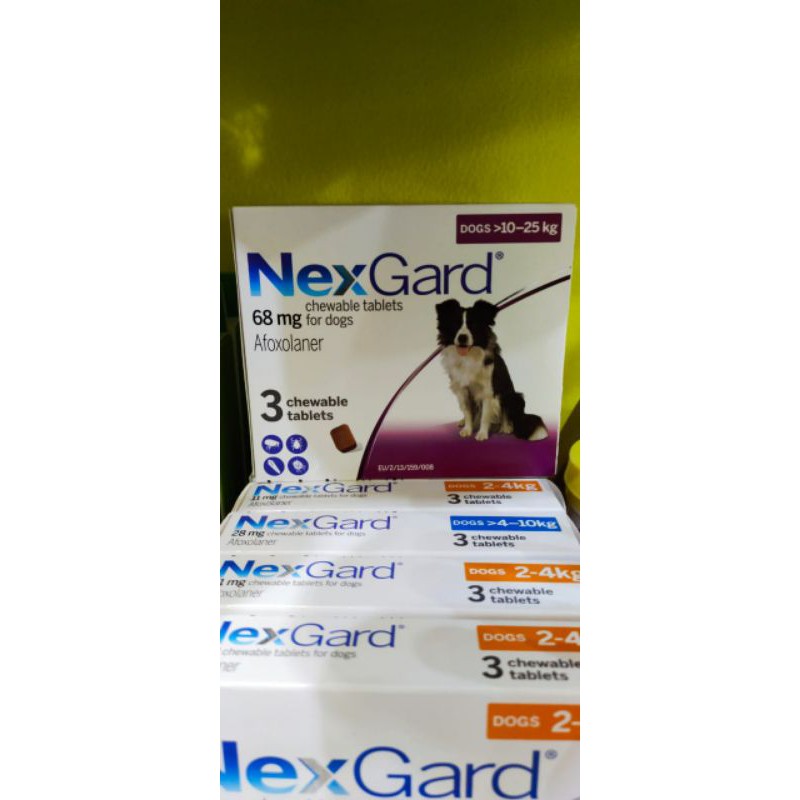 Jual Nexgard large unggu 10-25kg obat kutu demodex 1 tablet | Shopee ...