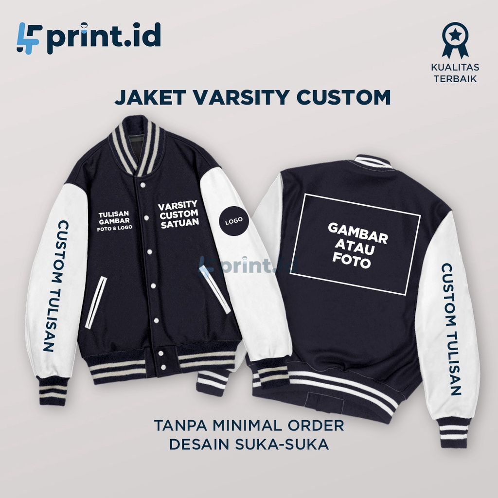 Jual JAKET VARSITY JAKET BASEBALL DESIGN SUKA SUKA CUSTOM SATUAN ...