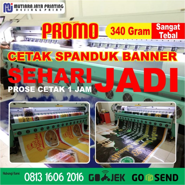 Jual CETAK SPANDUK / BANNER MURAH FLEXI 340 HIGH RES Elegan | Shopee Indonesia