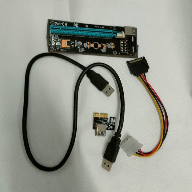 Jual USB 3.0 PCI-E Express Riser Card 1x to 16x VGA For Mining Kondisi Bekas pakai namun masih ...