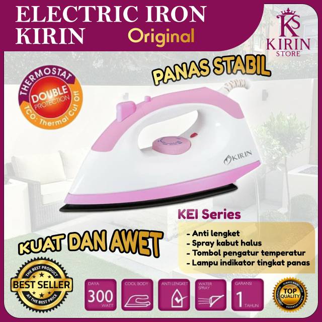 Jual Setrika Strika Setrikaan Strikaan Listrik Electric Iron Kirin ...
