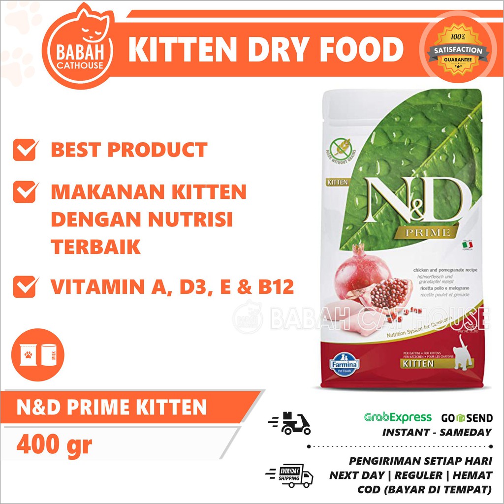 Jual N&D KITTEN PRIME 400gr Cat Food Makanan Anak Kucing Grain Free ...