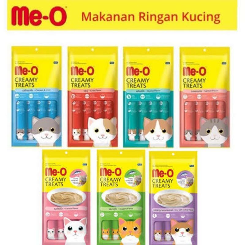 Jual Meo Creamy Treats Cat Snack Makanan Kucing | Shopee Indonesia