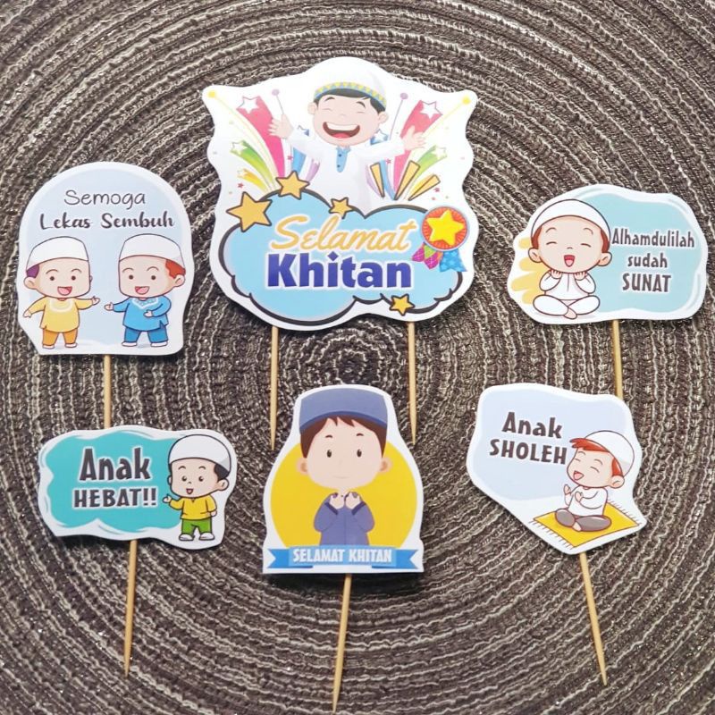 Jual [READY] SELAMAT KHITANAN | TOPPER SELAMAT KHITAN | TOPPER ORANG ...