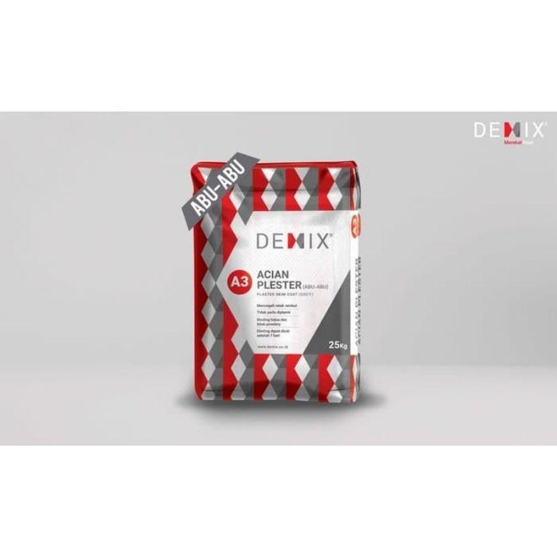 Jual DEMIX demix A3 semen instan acian dinding skimcoat 25kg (Abu ...