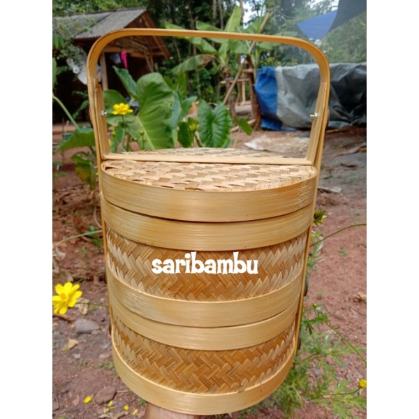 Jual rantang bulat 25cm susun 2/ rantang bulat/ rantang susun /hampers ...