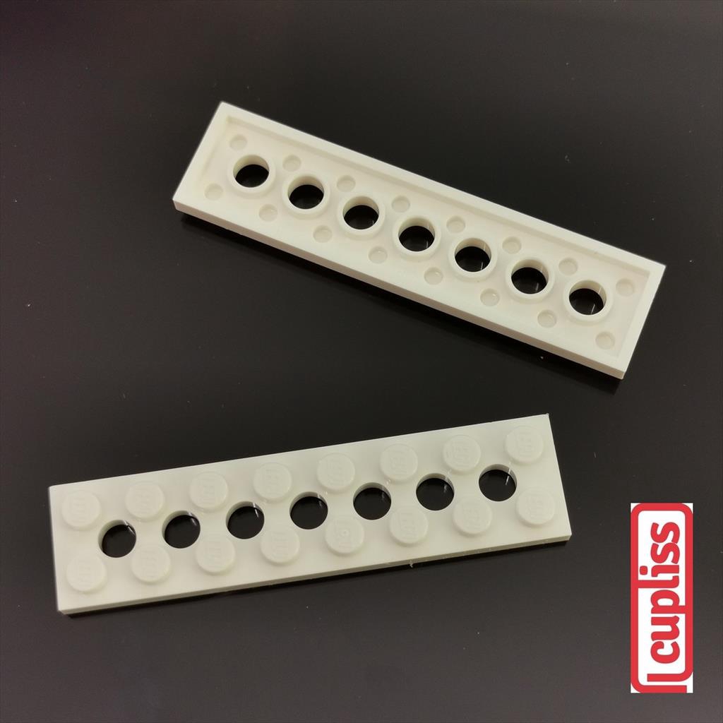 x1 LEGO Parts Technic 4527945 Plate 2x8 with Hole White | Shopee Indonesia