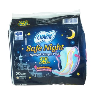 Jual Charm Safe Night Wing 29cm / Pembalut Wanita / Cooling Fresh ...
