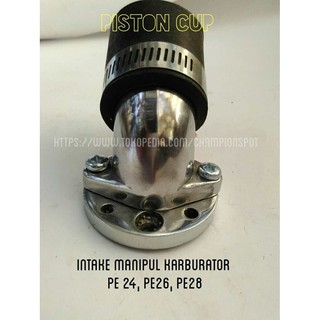 Jual Manipul Intake Miring Karburator PE 24 PE 26 PE 28 Motor / Intake Karbu / Manipul Karbu ...