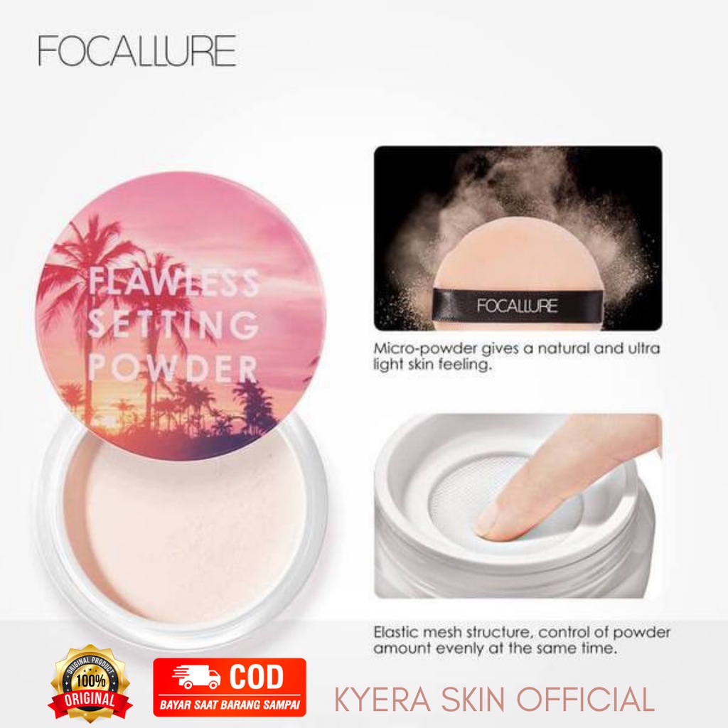 Jual Focallure Flawless Setting Powder Focallure Loose Powder Focallure ...