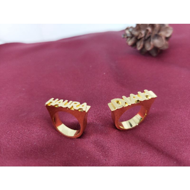 Jual Cincin Nama Costoum Model Eropa | Cincin Nama | Shopee Indonesia