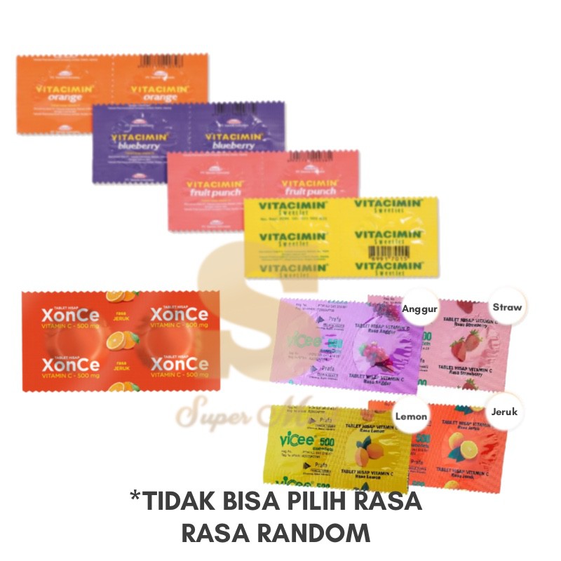 Jual Vitamin C Xon-Ce Vitacimin Vicee 500mg 1 strip isi 2 Tablet ...