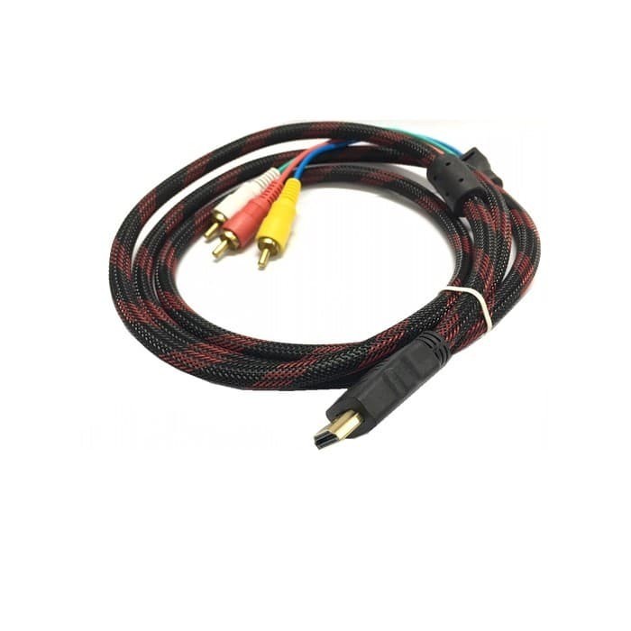 Jual Kabel HDMI TO RCA/AV 1,5M Jaring Gold Plated | Shopee Indonesia