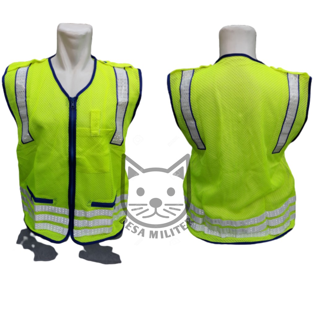 Jual Rompi Safety Hijau Stabilo - Rompi Proyek - Rompi Touring - Rompi ...