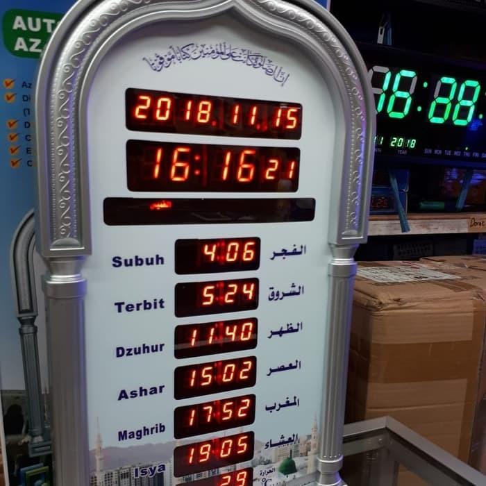 Jual Jam Adzan Digital Led Otomatis Az 4009 + Iqomah . Jam Masjid ...