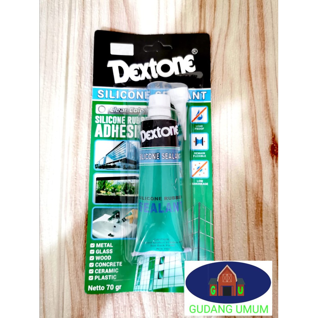 Jual LEM KACA SILICON 70 GRM DEXTONE SEALANT KACA | Shopee Indonesia