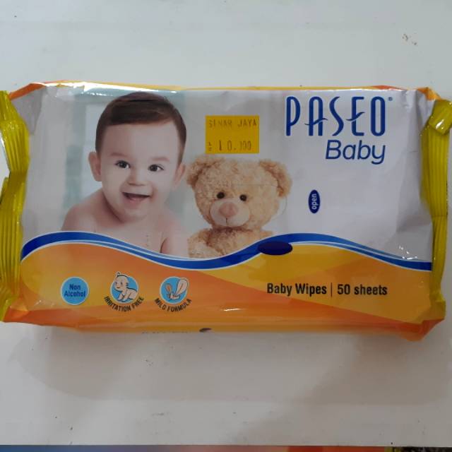 Jual Tissue Basah PASEO 50 Sheets Baby Wipes Tisu Basah | Shopee Indonesia