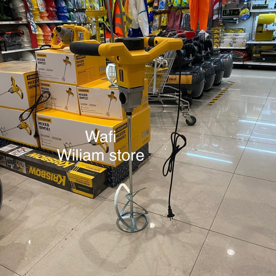 Jual Krisbow Mesin Mixer Pengaduk Cat Semen 160 Mm 1600 Watt Irm161 ...