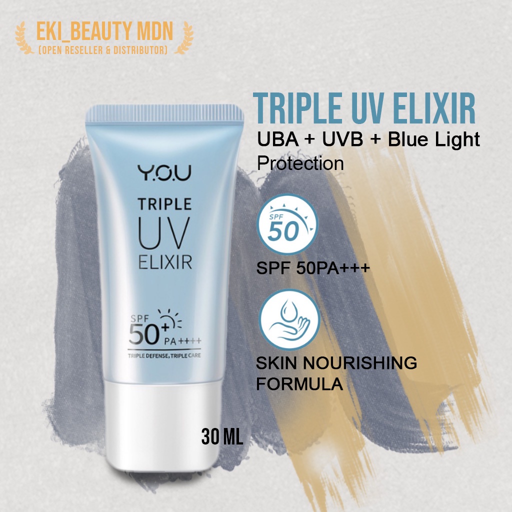 Jual YOU Triple UV Elixir Sunscreen Gel SPF 50+ PA++++ | Shopee Indonesia