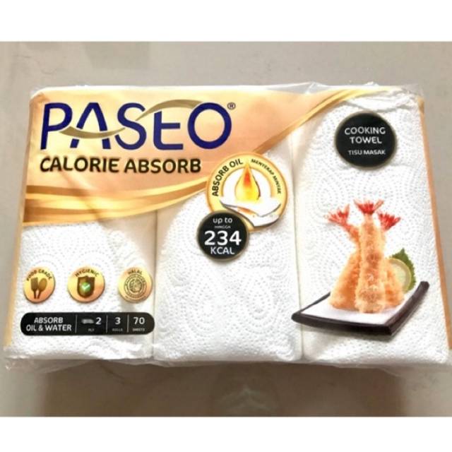 Tissue Minyak Paseo 3in1 / Kitchen Towel / Tissue Dapur / Tissue Kasar ...