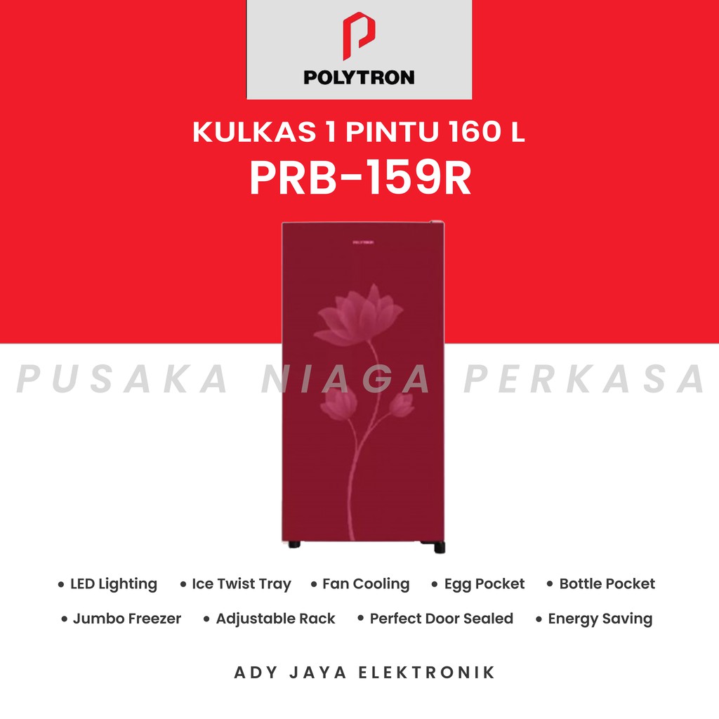 Jual KULKAS 1 PINTU POLYTRON PRB-159R Indonesia|Shopee Indonesia
