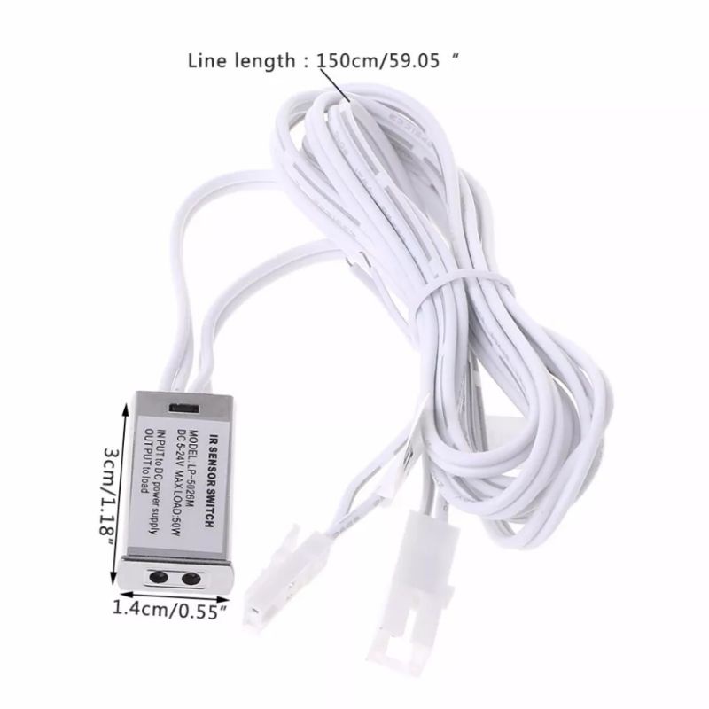 Jual 12V/24V Wardrobe Cabinet Light Switch Infrared Door Control Switch ...