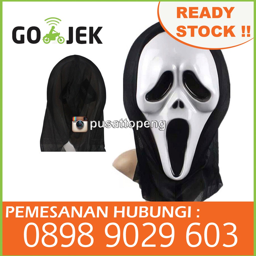 Jual topeng scream topeng urbex topeng hantu topeng halloween Indonesia ...