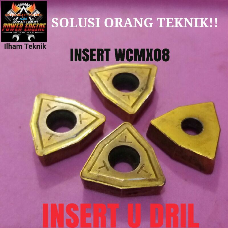 Jual INSERT WCMX 08 CARBIDE SEKEN atau INSERT U DRILL | Shopee Indonesia