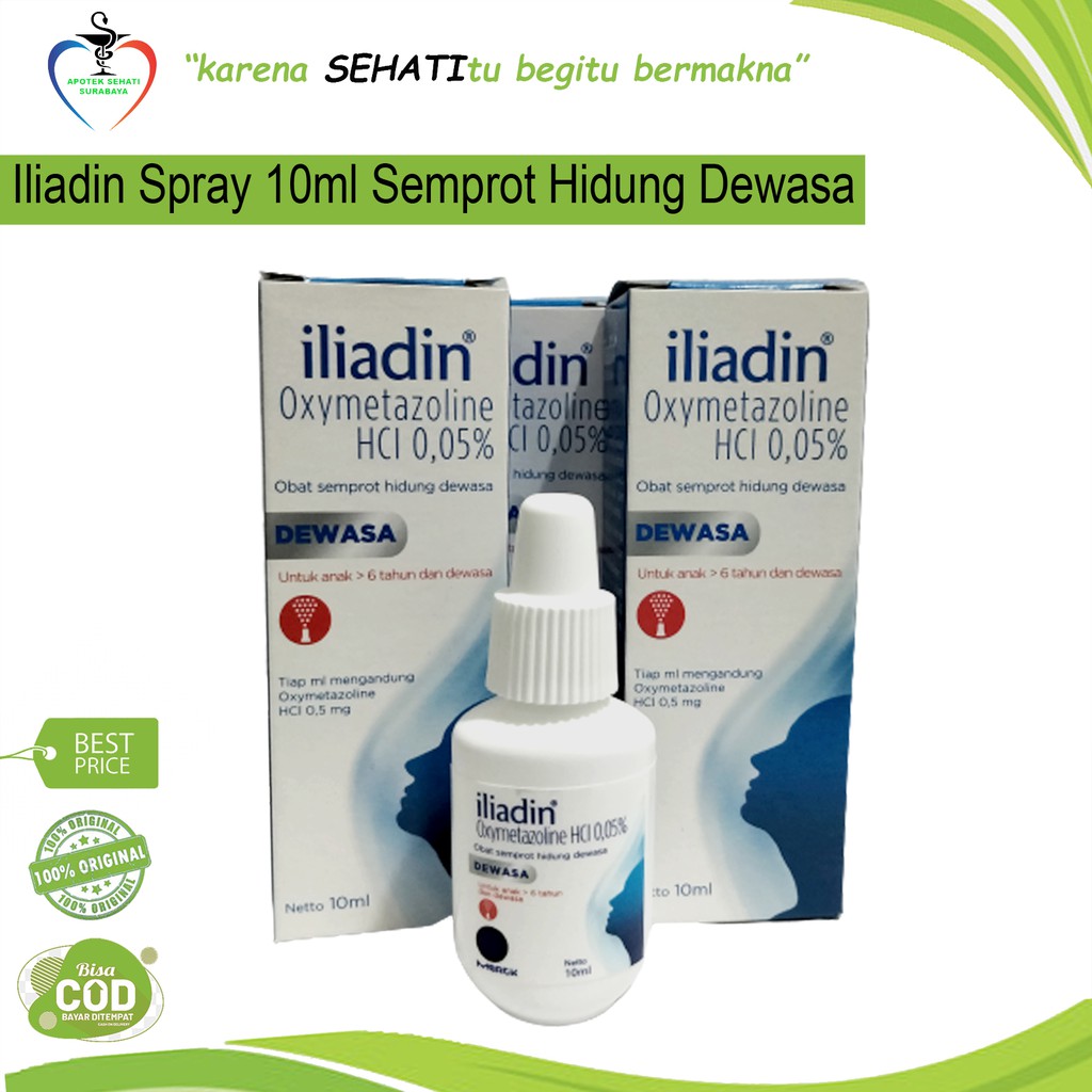 Jual Iliadin Illiadin Nasal Spray Dewasa 10ml Pereda Hidung Tersumbat ...