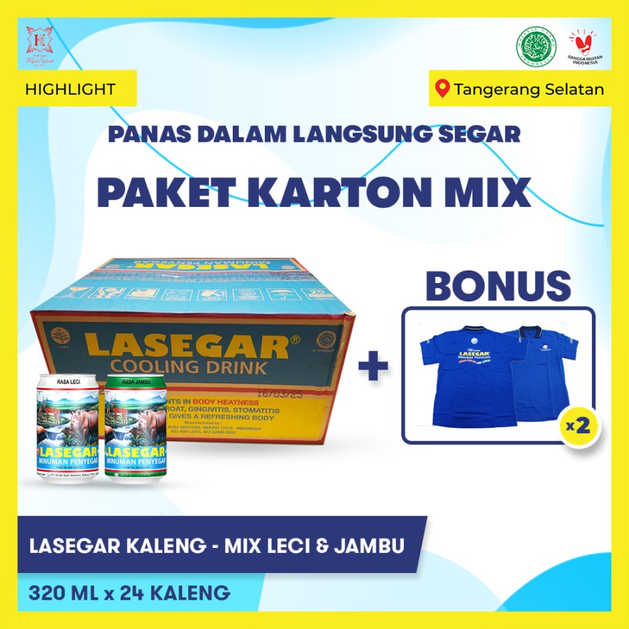 Jual Lasegar Kaleng 320ml Paket Karton isi 24pcs Mix Rasa - Tangerang ...