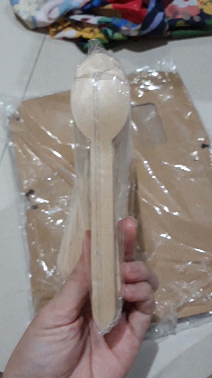 Sendok Makan Kayu Garpu Makan Kayu Wooden Spoon Wooden Fork Spork ...