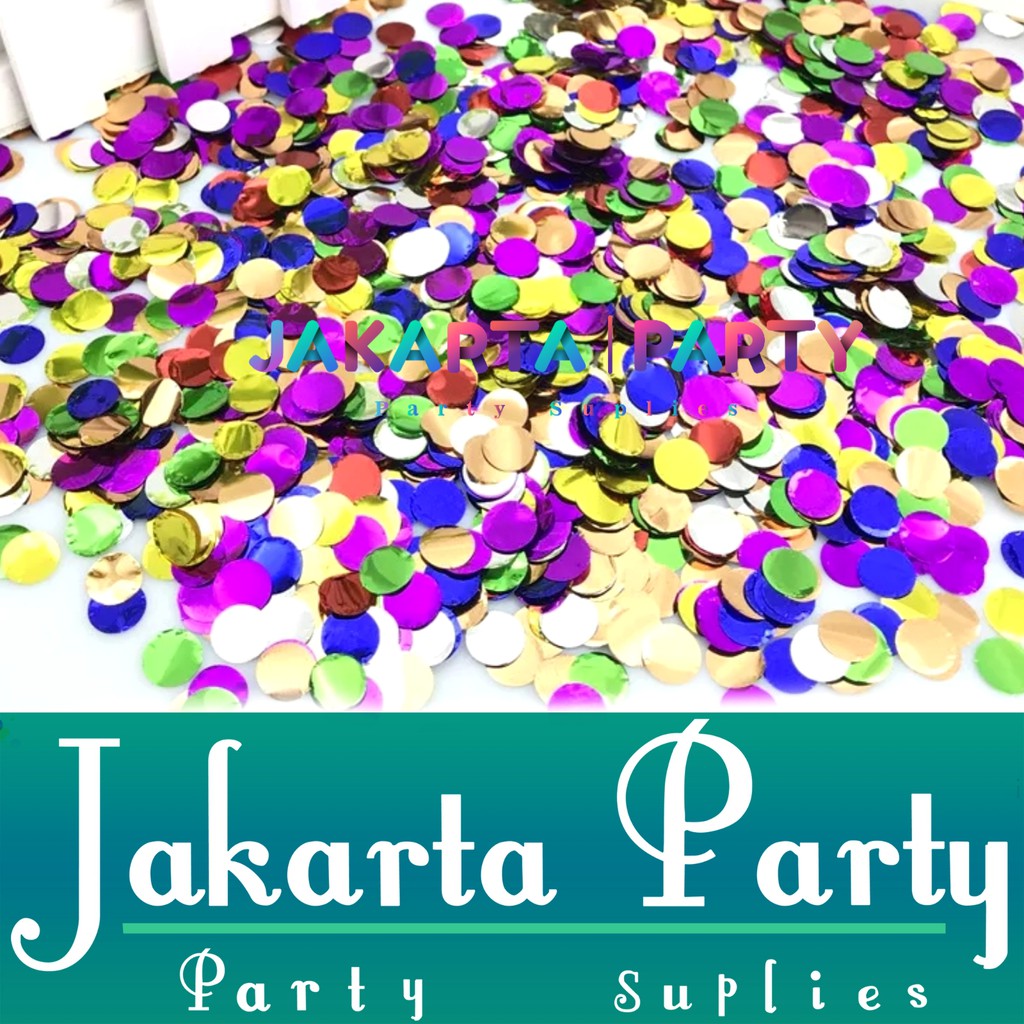 Jual Confetti Mix Warna / Confetti Isi Balon / Bulat Bubble / Isi ...