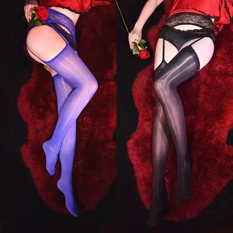 Jual 10d Mewah Seksi One Piece Stoking Set Dengan Garter Belt